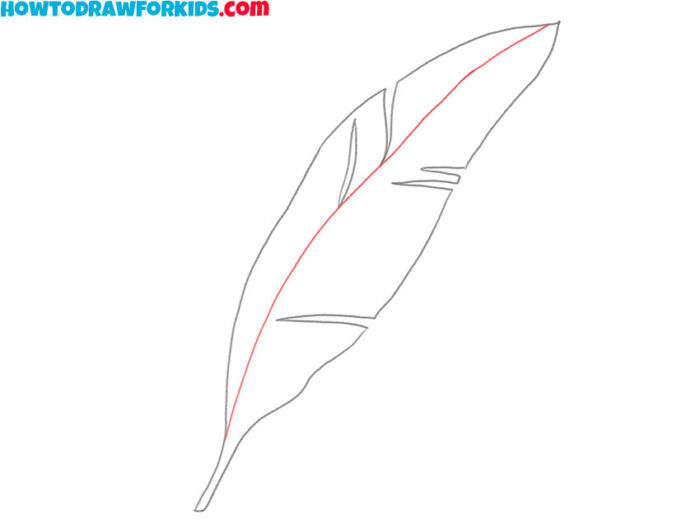 How to Draw a Palm Leaf - Easy Drawing Tutorial For Kids