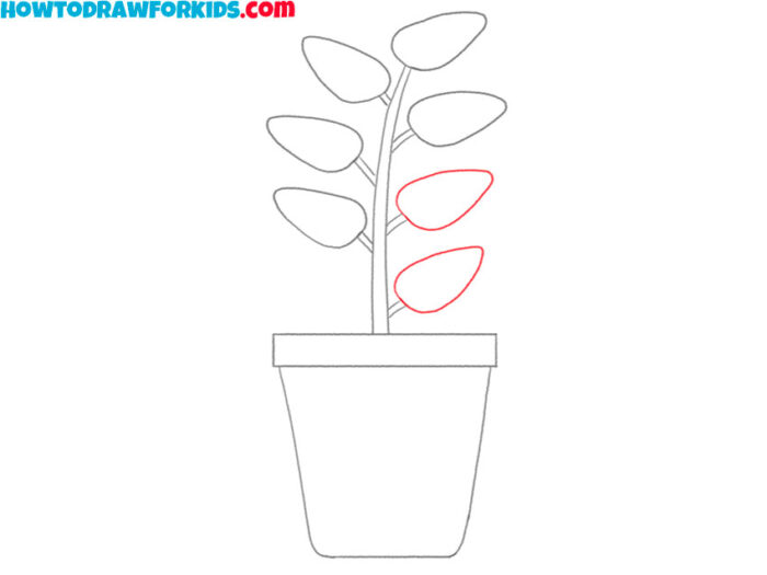 How to Draw a Plant in a Pot - Easy Drawing Tutorial For Kids