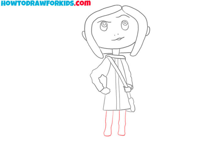 How to Draw Coraline - Easy Drawing Tutorial For Kids
