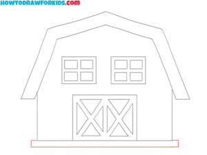 How to Draw a Farmhouse - Easy Drawing Tutorial For Kids