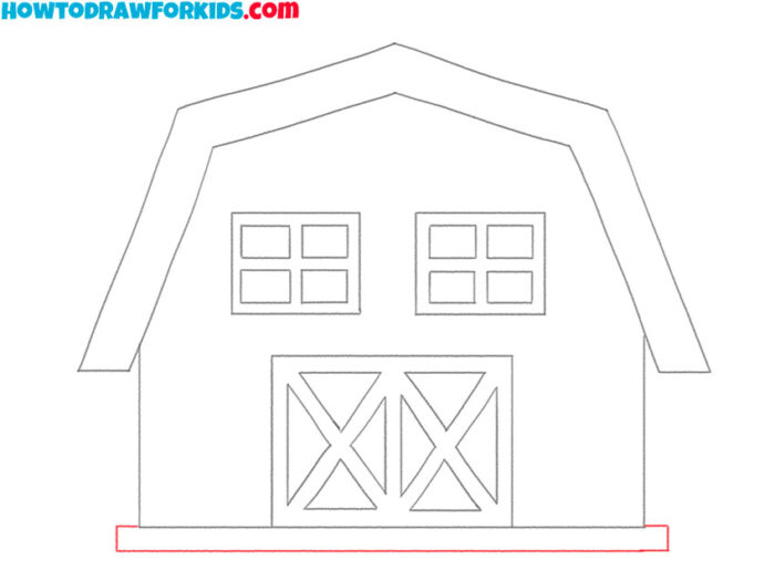 How to Draw a Farmhouse - Easy Drawing Tutorial For Kids