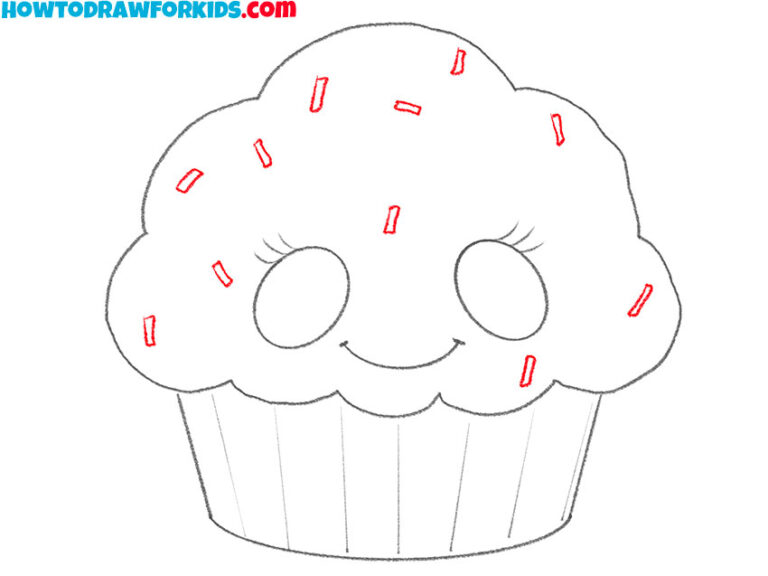 How to Draw a Cute Cupcake - Easy Drawing Tutorial For Kids