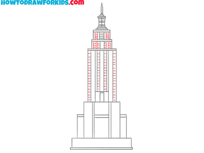 How to Draw the Empire State Building - Drawing Tutorial For Kids
