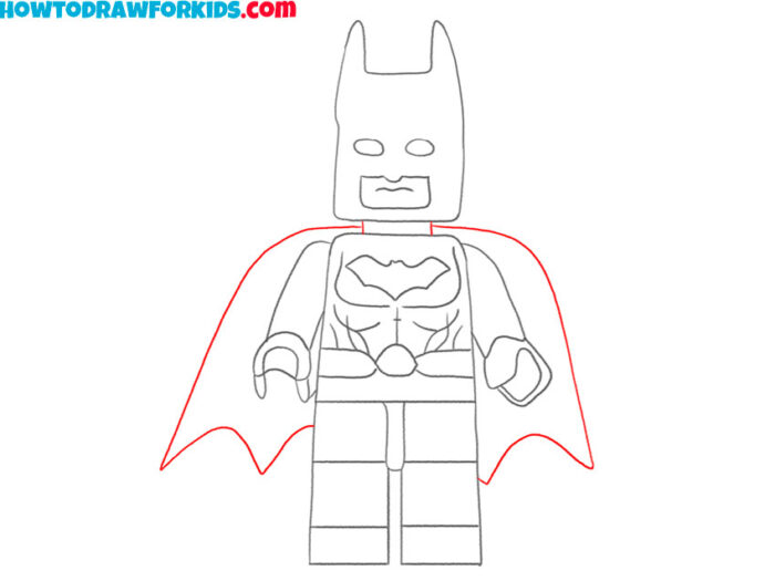 How to Draw Lego Batman - Easy Drawing Tutorial For Kids