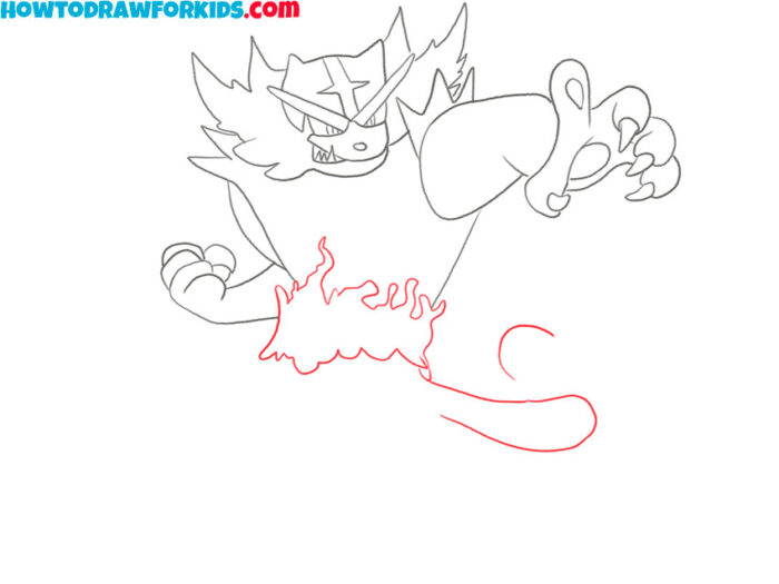 How to Draw Incineroar - Easy Drawing Tutorial For Kids