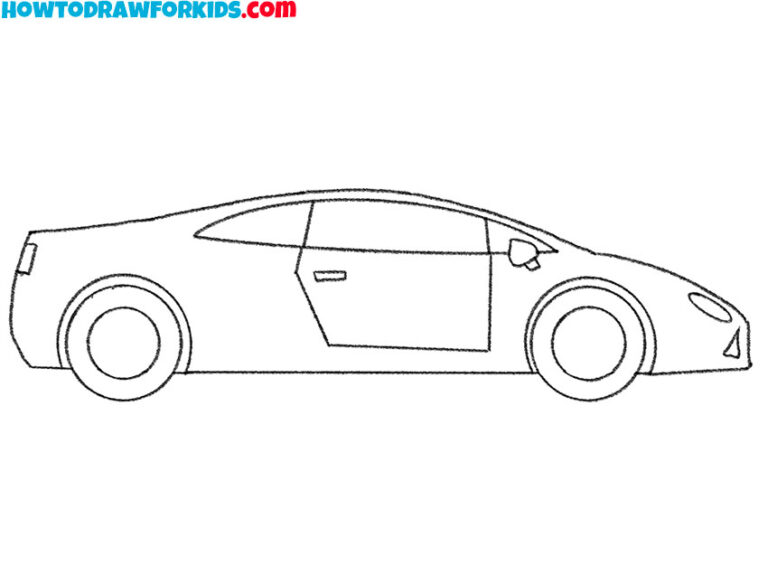 How to Draw a Super Car - Easy Drawing Tutorial For Kids