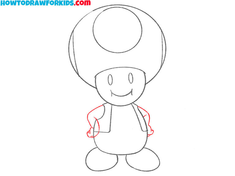 How to Draw Toad from Super Mario - Drawing Tutorial For Kids