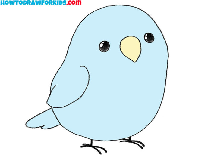 How to Draw a Small Bird - Easy Drawing Tutorial For Kids