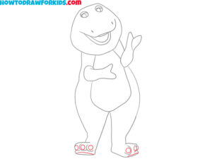 How to Draw Barney - Easy Drawing Tutorial For Kids