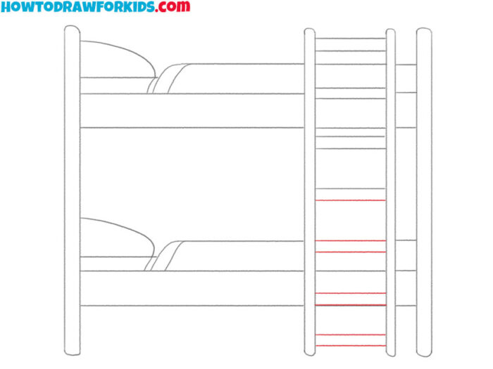 How to Draw a Bunk Bed - Easy Drawing Tutorial For Kids