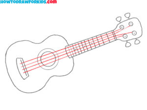 How to Draw a Ukulele - Easy Drawing Tutorial For Kids