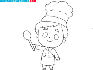 How to Draw a Chef - Easy Drawing Tutorial For Kids