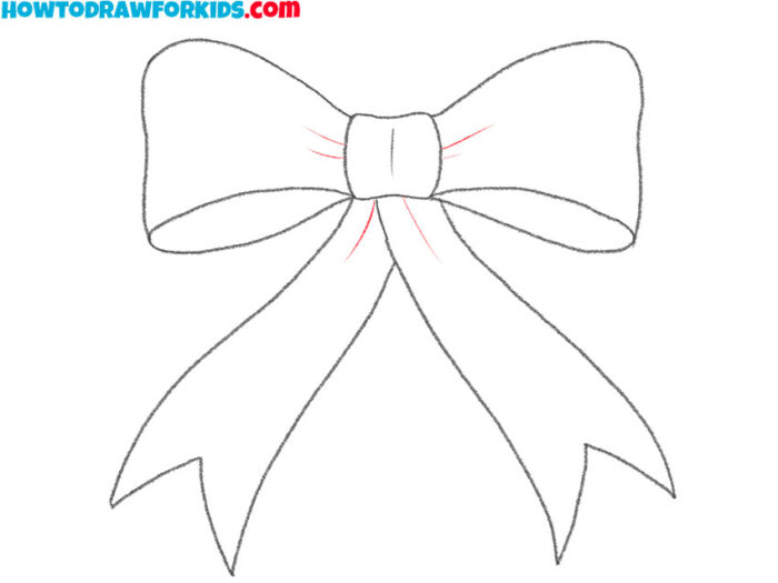 How to Draw a Christmas Bow - Easy Drawing Tutorial For Kids