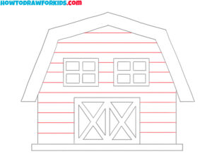 How to Draw a Farmhouse - Easy Drawing Tutorial For Kids