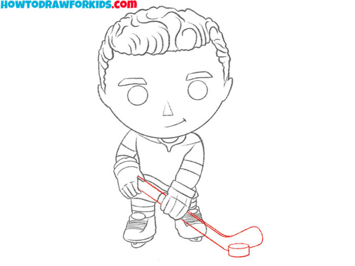 How to Draw a Hockey Player - Easy Drawing Tutorial For Kids
