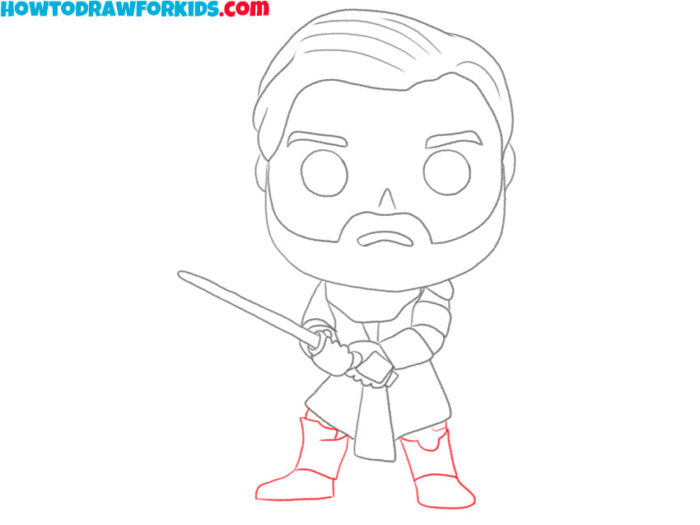 How to Draw Obi-Wan Kenobi - Easy Drawing Tutorial For Kids