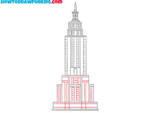 How to Draw the Empire State Building - Drawing Tutorial For Kids