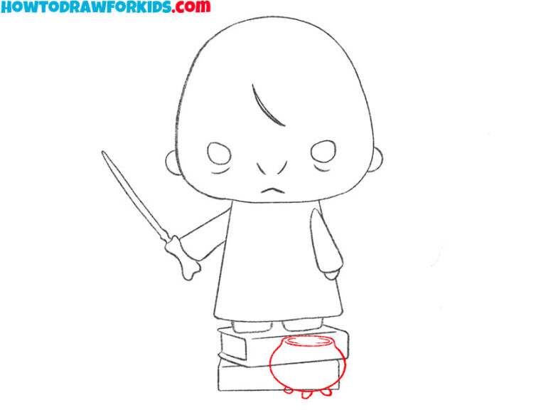 How to Draw Voldemort - Easy Drawing Tutorial For Kids
