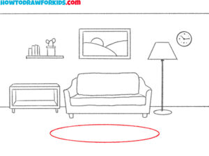 How to Draw a Living Room - Easy Drawing Tutorial For Kids