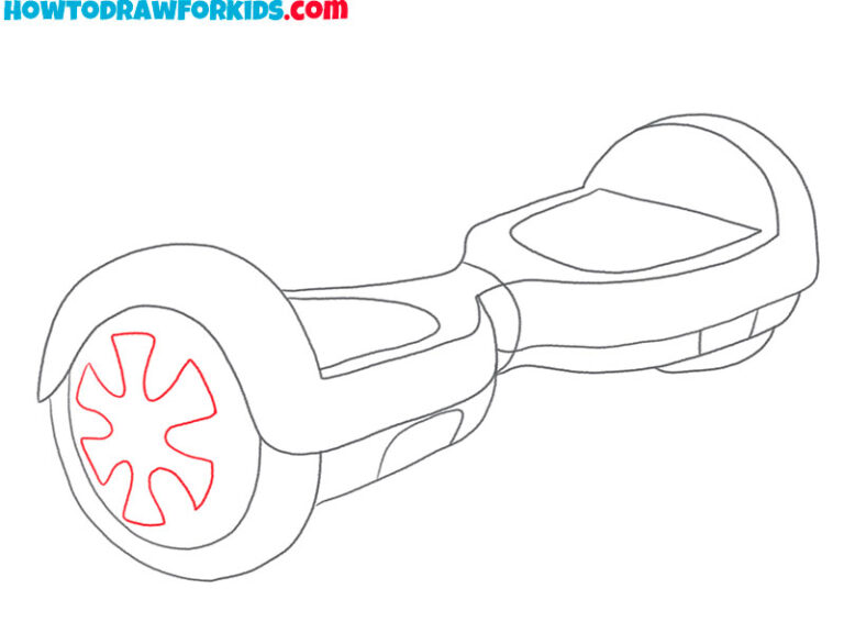 How to Draw a Hoverboard - Easy Drawing Tutorial For Kids