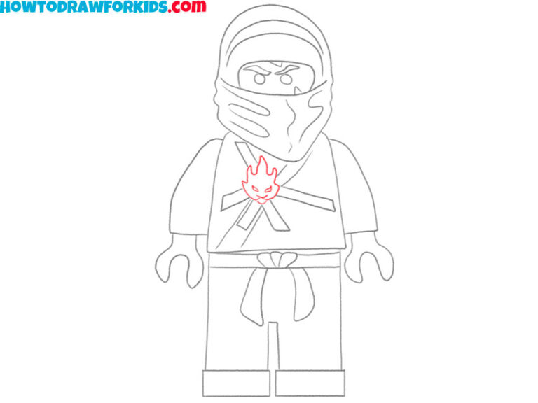 How to Draw Kai from Ninjago - Easy Drawing Tutorial For Kids