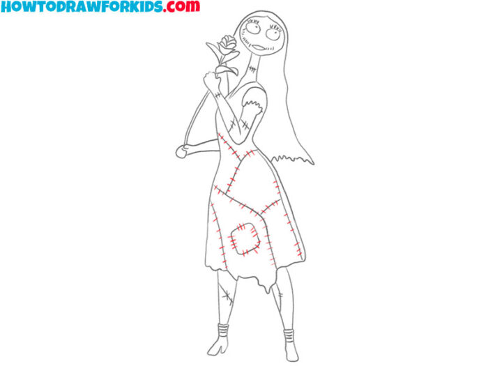 How to Draw Sally (The Nightmare Before Christmas)
