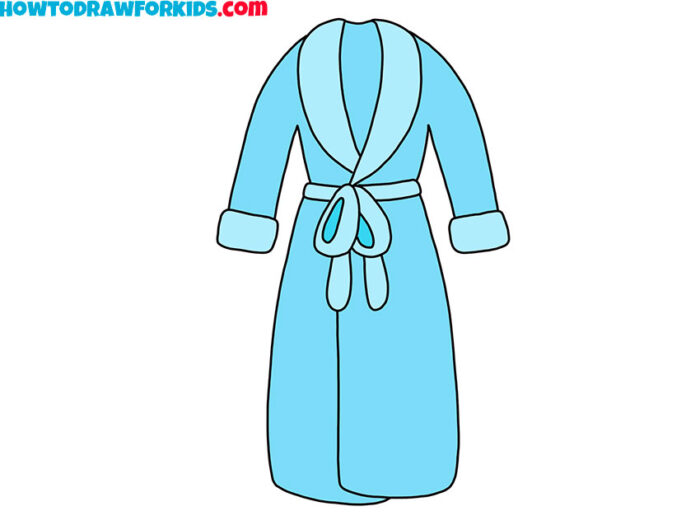How to Draw a Bathrobe - Easy Drawing Tutorial For Kids