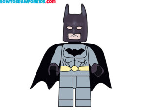 How to Draw Lego Batman - Easy Drawing Tutorial For Kids