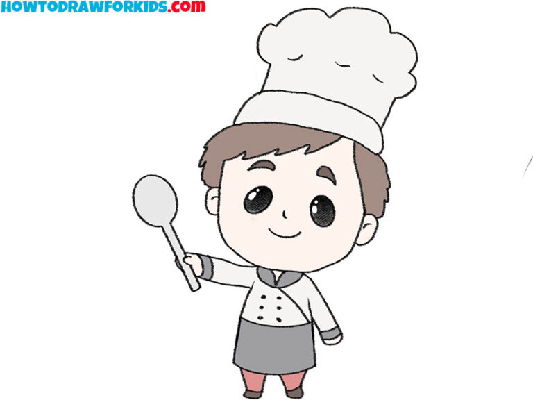 How to Draw a Chef - Easy Drawing Tutorial For Kids