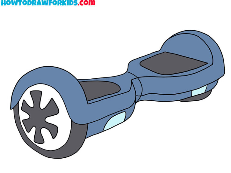How to Draw a Hoverboard - Easy Drawing Tutorial For Kids