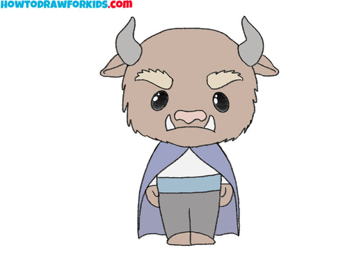 How to Draw the Beast - Easy Drawing Tutorial For Kids