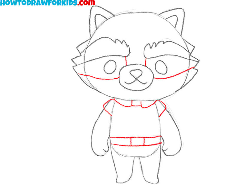 How to Draw Rocket Raccoon - Easy Drawing Tutorial For Kids