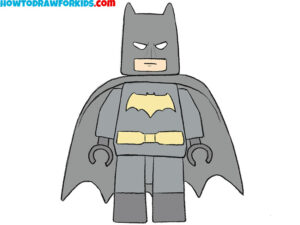 How to Draw Lego Batman - Easy Drawing Tutorial For Kids