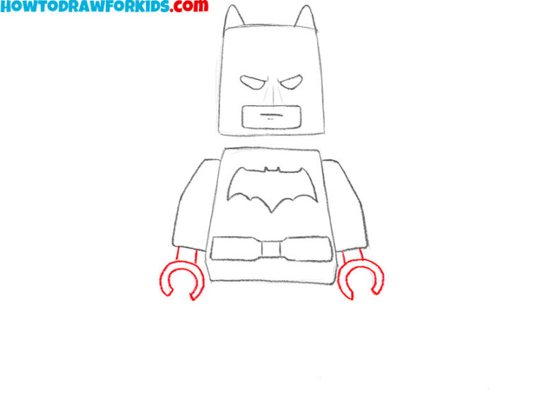 How to Draw Lego Batman - Easy Drawing Tutorial For Kids