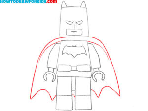 How to Draw Lego Batman - Easy Drawing Tutorial For Kids