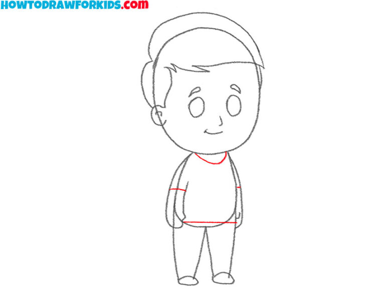 How to Draw a Standing Person - Easy Drawing Tutorial For Kids