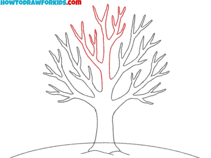 How to Draw a Winter Tree - Easy Drawing Tutorial For Kids