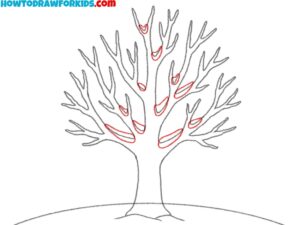 How to Draw a Winter Tree - Easy Drawing Tutorial For Kids
