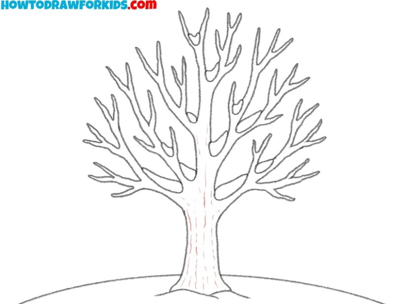 How to Draw a Winter Tree - Easy Drawing Tutorial For Kids