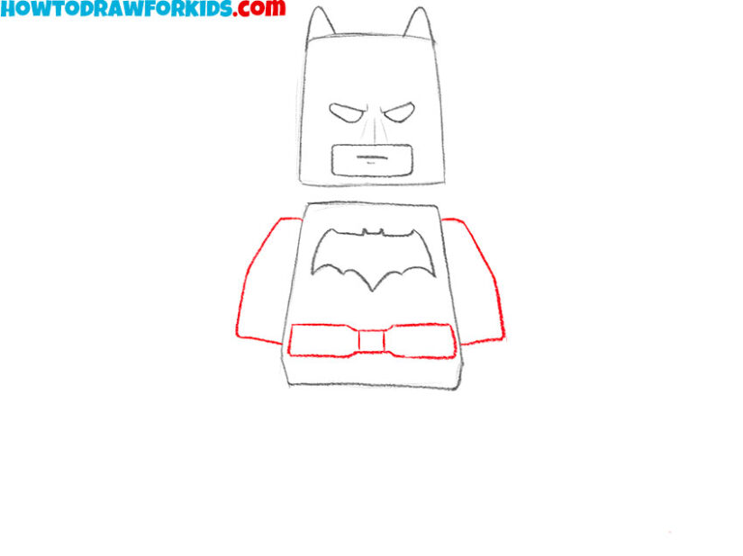 How to Draw Lego Batman - Easy Drawing Tutorial For Kids