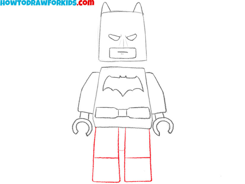 How to Draw Lego Batman - Easy Drawing Tutorial For Kids