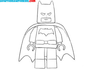 How to Draw Lego Batman - Easy Drawing Tutorial For Kids