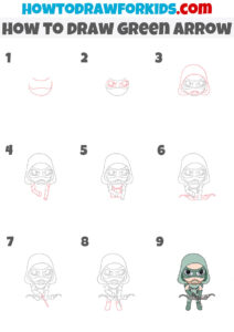 How to Draw Green Arrow - Easy Drawing Tutorial For Kids