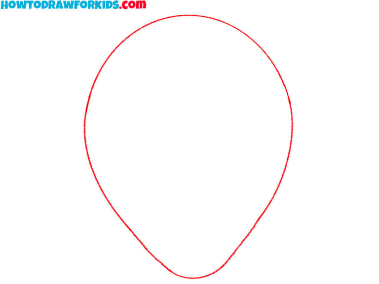 How to Draw an Alien Head - Easy Drawing Tutorial For Kids