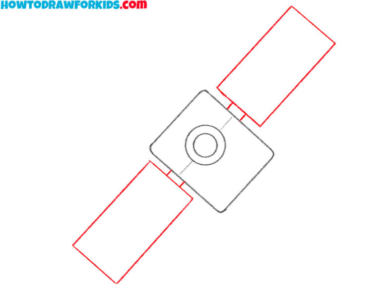 How to Draw a Satellite - Easy Drawing Tutorial For Kids