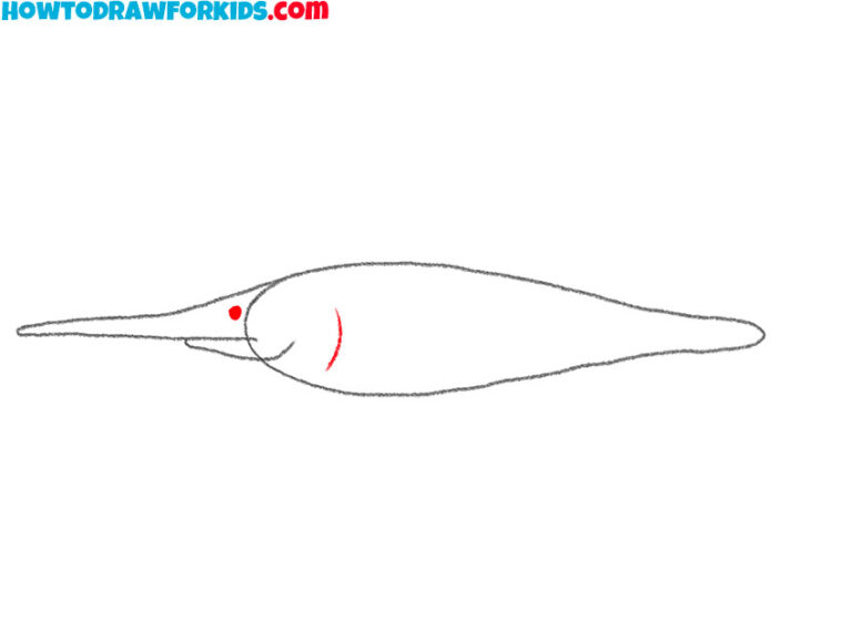 How to Draw a Swordfish - Easy Drawing Tutorial For Kids