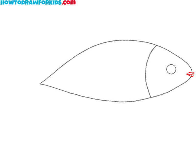 How to Draw a Small Fish - Easy Drawing Tutorial For Kids