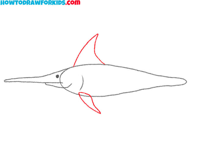 How to Draw a Swordfish - Easy Drawing Tutorial For Kids