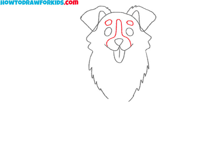 How to Draw an Australian Shepherd - Drawing Tutorial For Kids