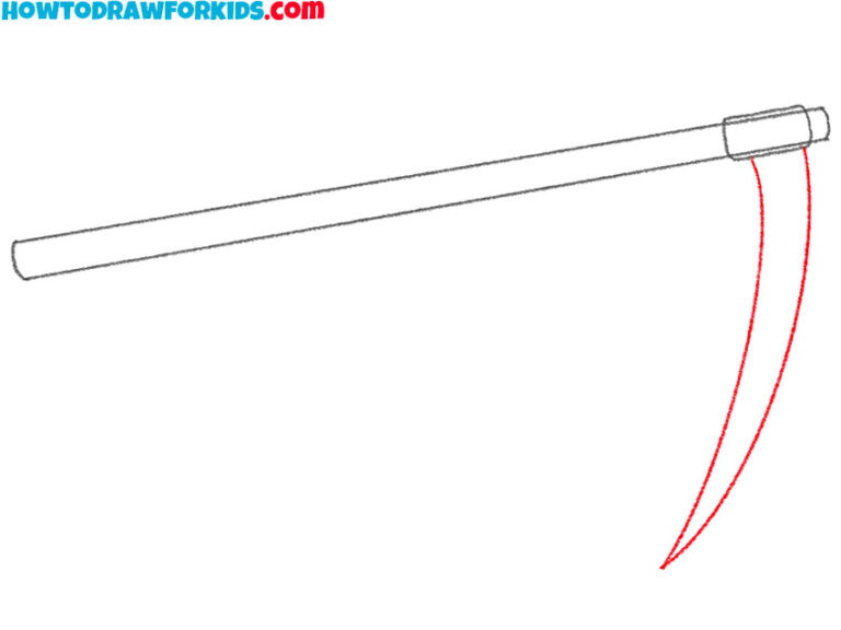 How to Draw a Scythe - Easy Drawing Tutorial For Kids